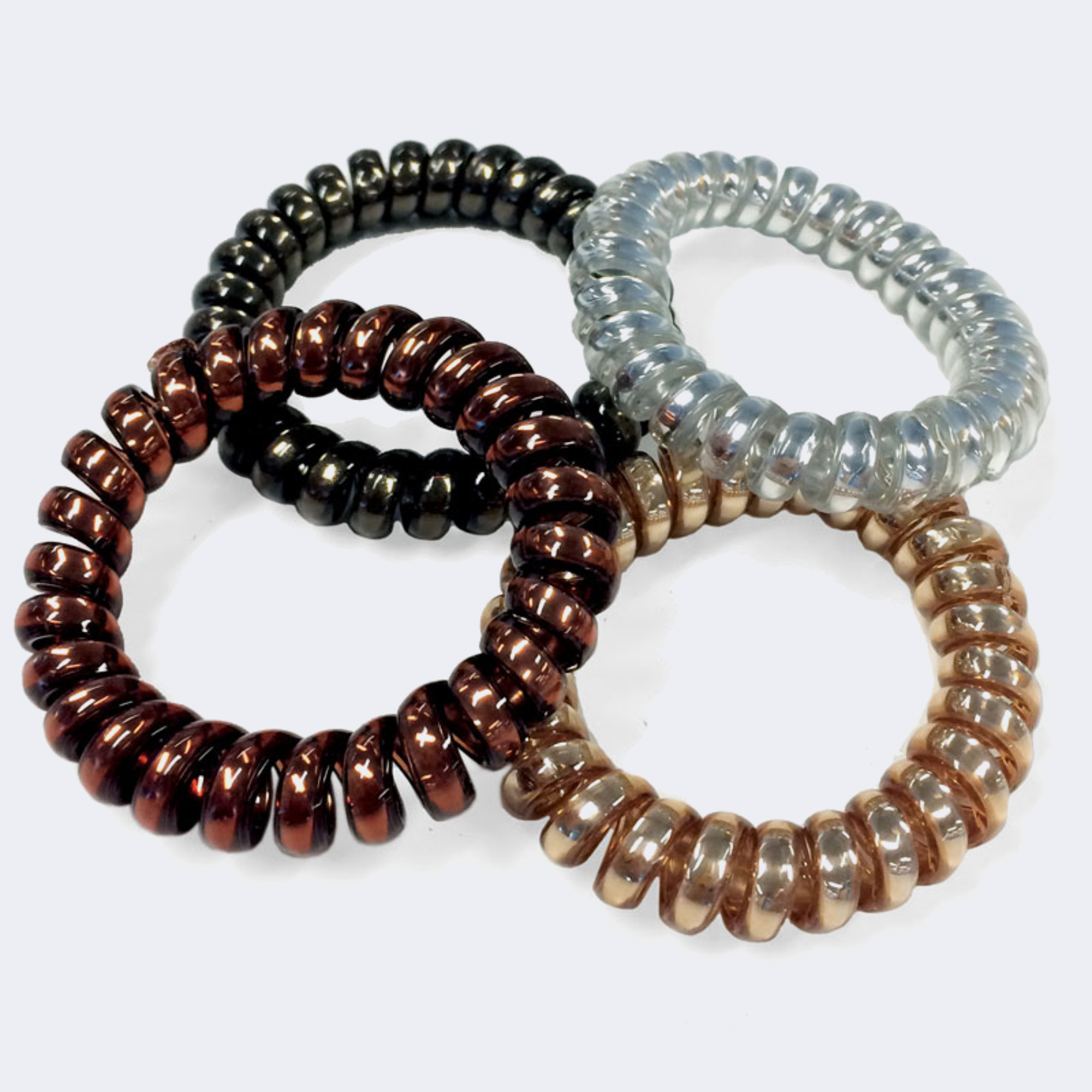 METALLIC TRACELESS HAIR RINGS - ca-dannyco